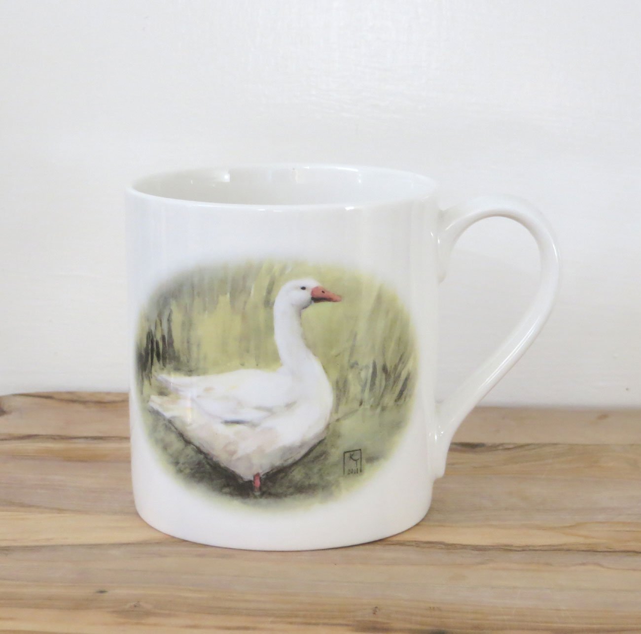 animal mugs for an animal lover, fine bone china goose mug,