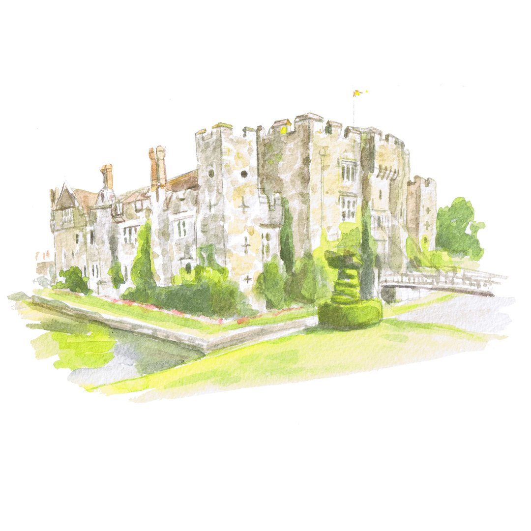 Hever Castle, Kent - KATHERINE TYRER ILLUSTRATOR Hever Castle ...